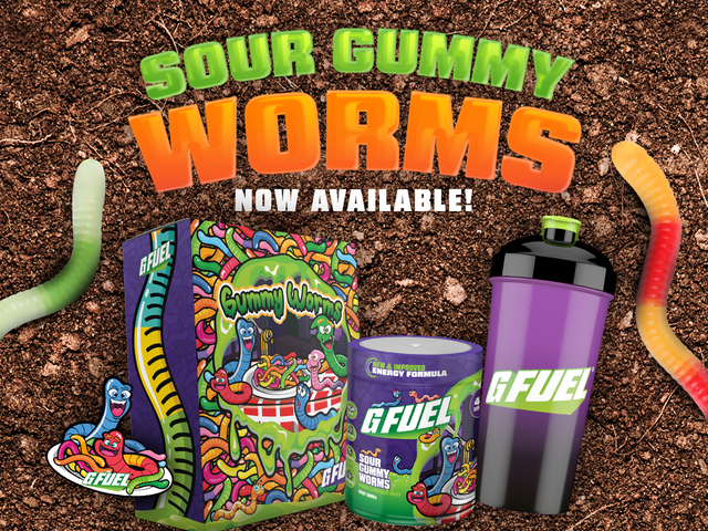 A Frighteningly Good Flavor Has Escaped the G FUEL Lab: Sour Gummy Wor