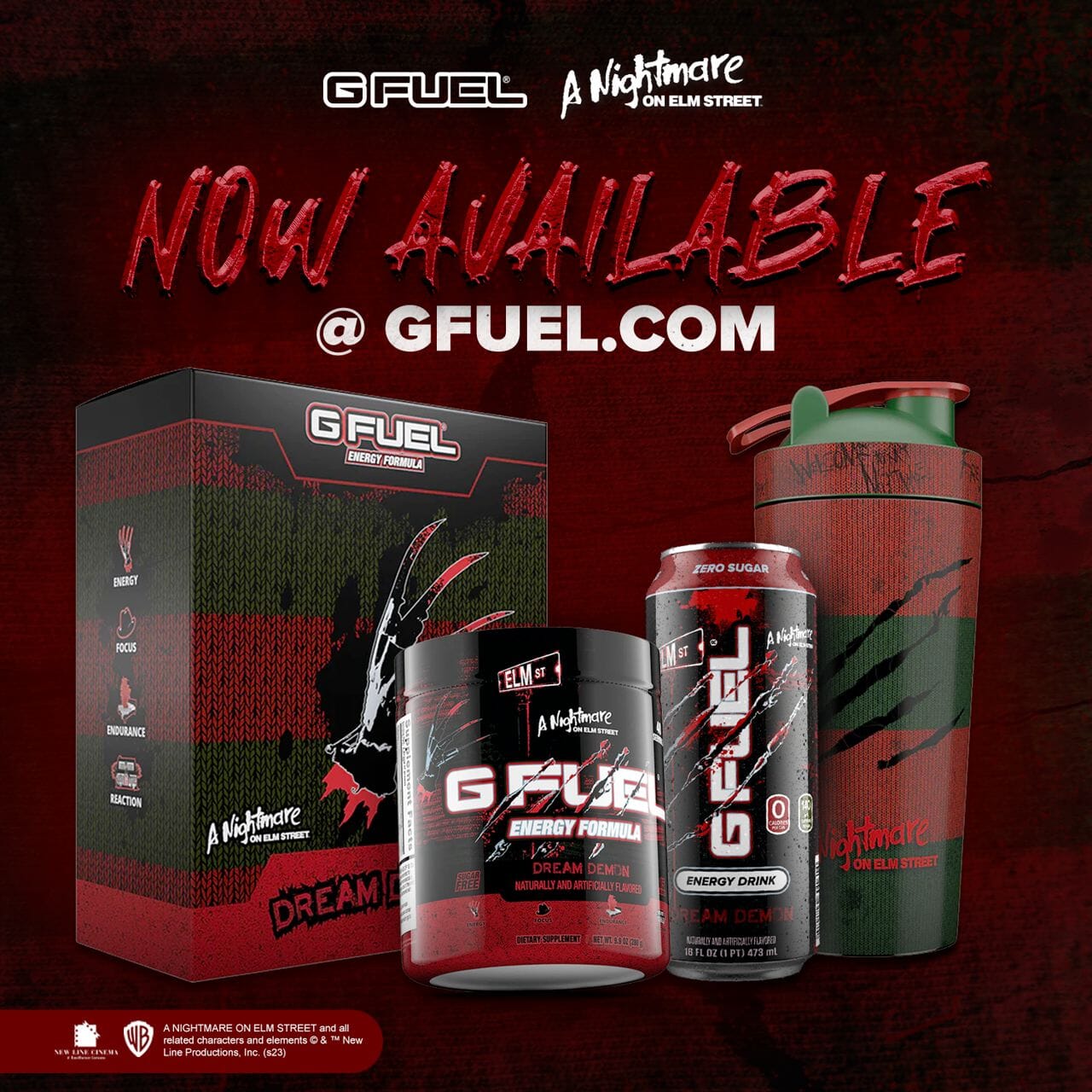 G FUEL Helps Fans Fight Off Freddy Krueger with Official “A Nightmare