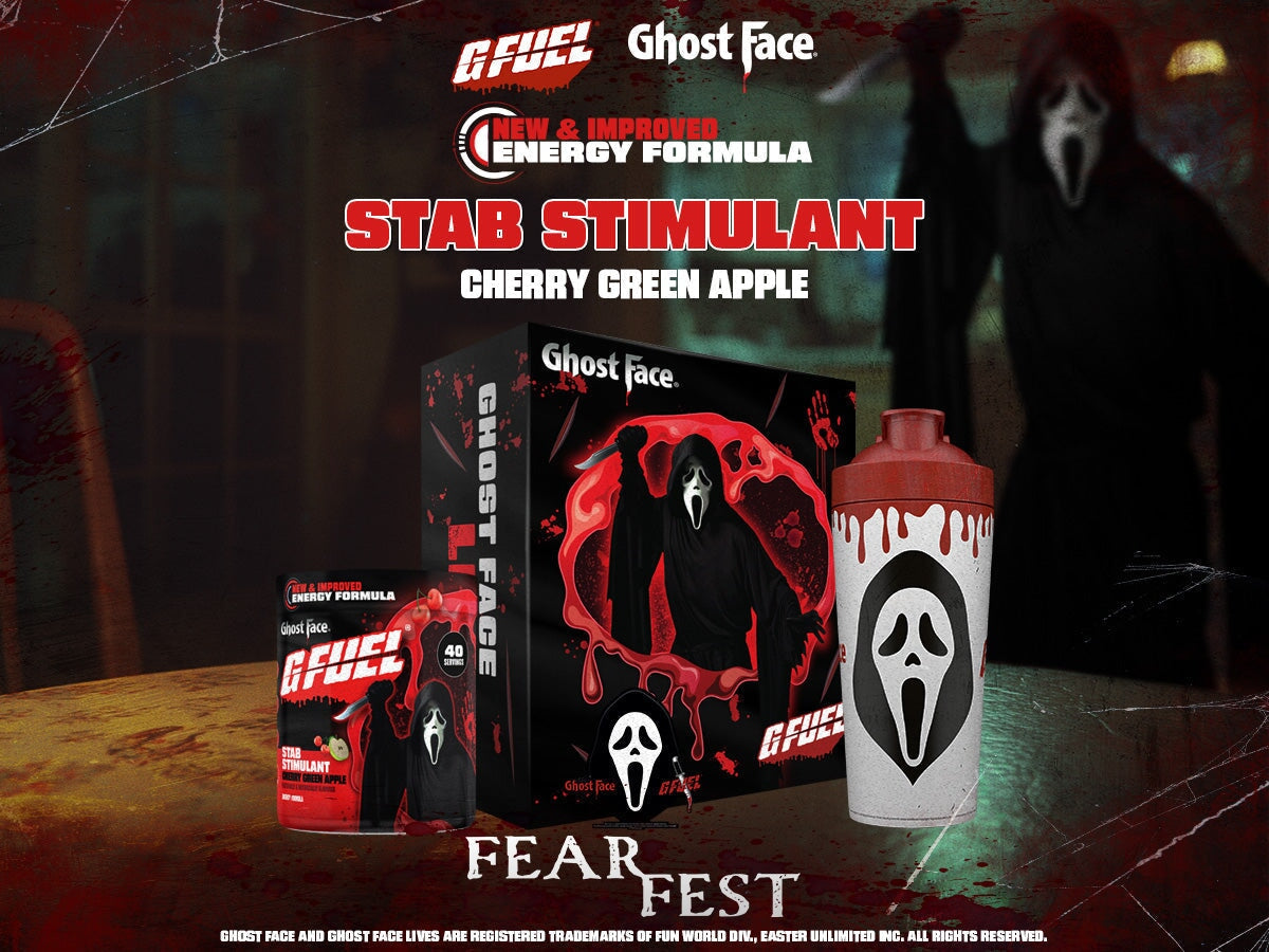 Get a Frightening Energy Boost with This G FUEL x Ghost Face Collab!
