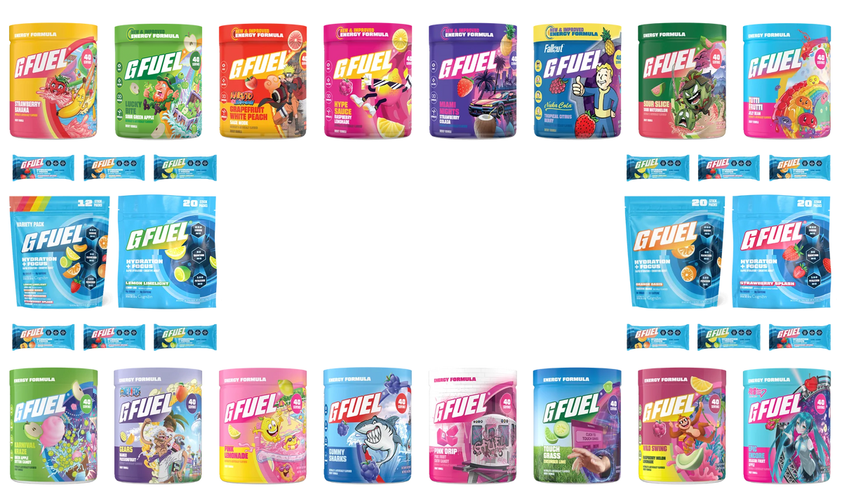 G FUEL® | Fuel Your Worlds with Energy, Hydration & More