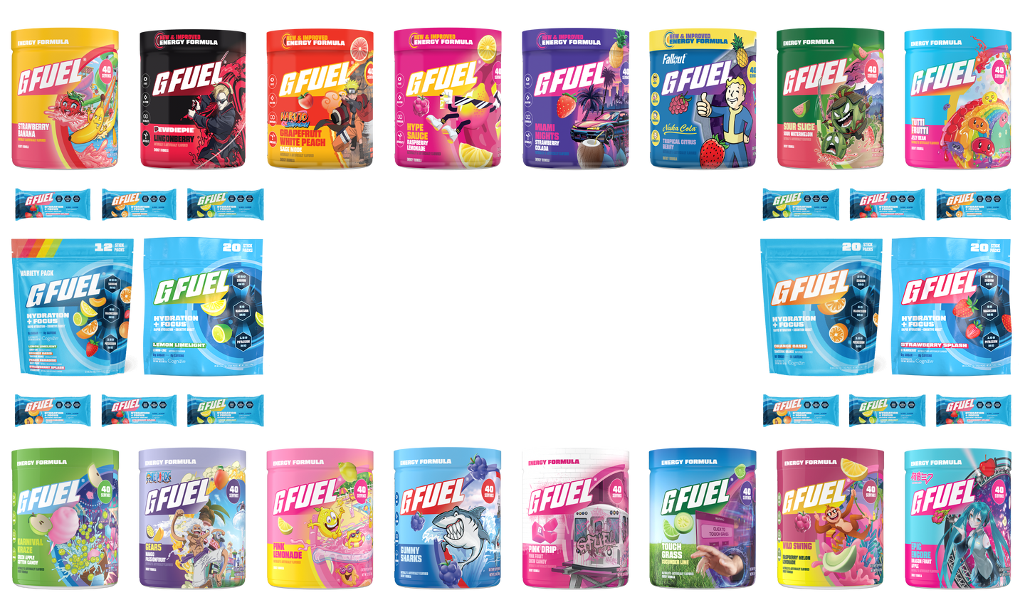 G FUEL® | Fuel Your Worlds with Energy, Hydration & More