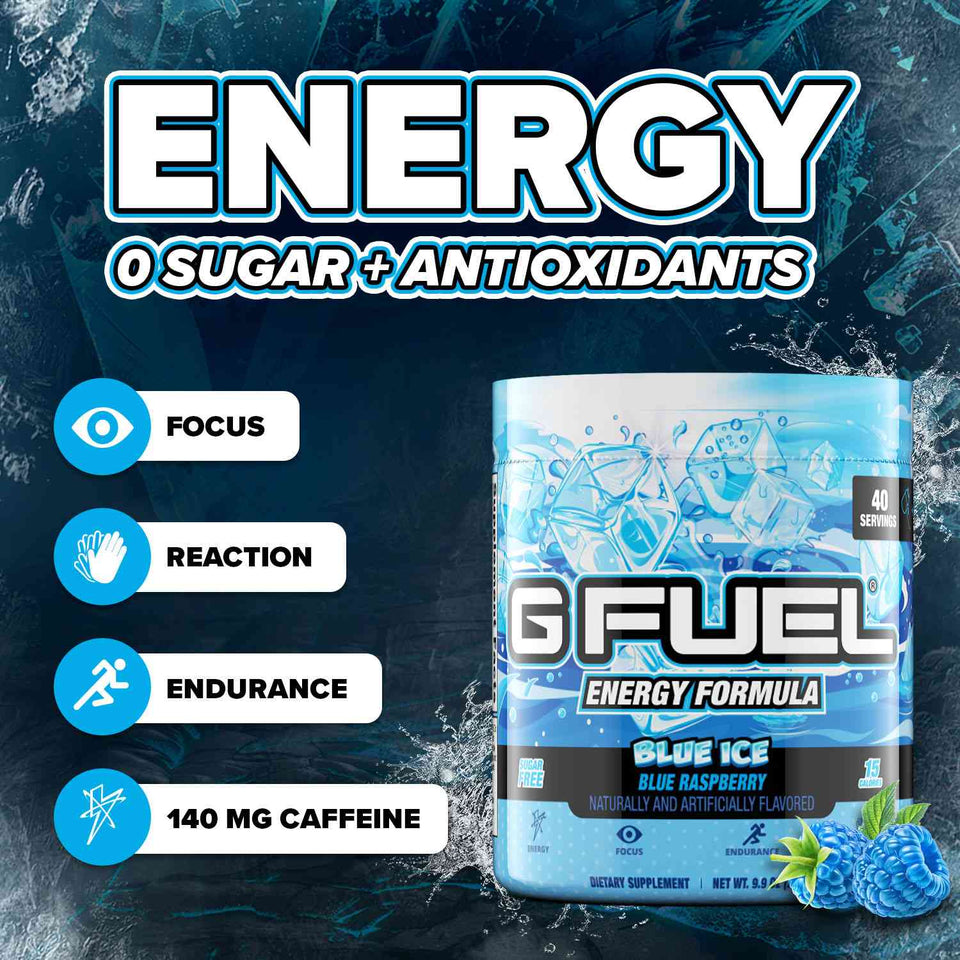 G FUEL Energy Formula | Blue Ice Tub | Antioxidant Complex