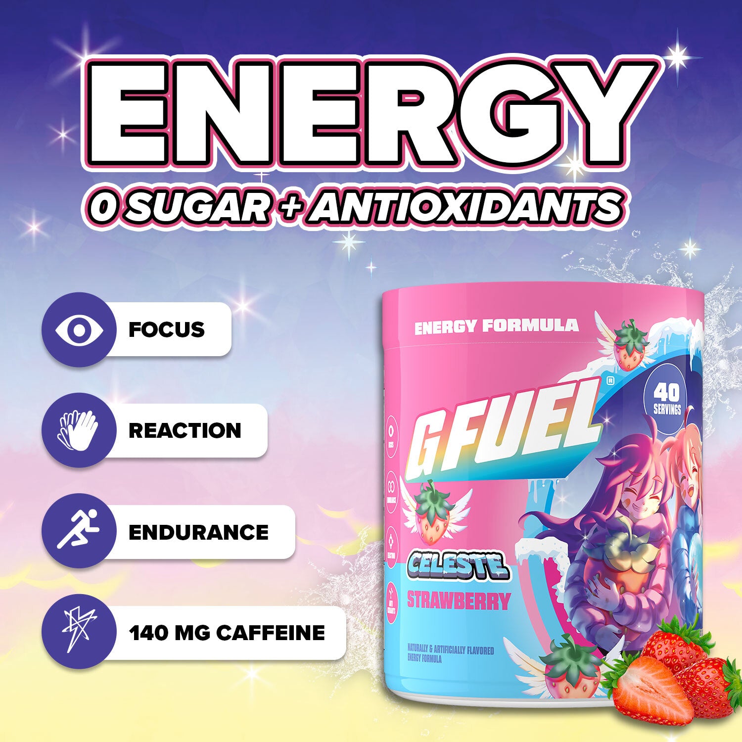 G FUEL | Celeste Strawberry Collector's Box