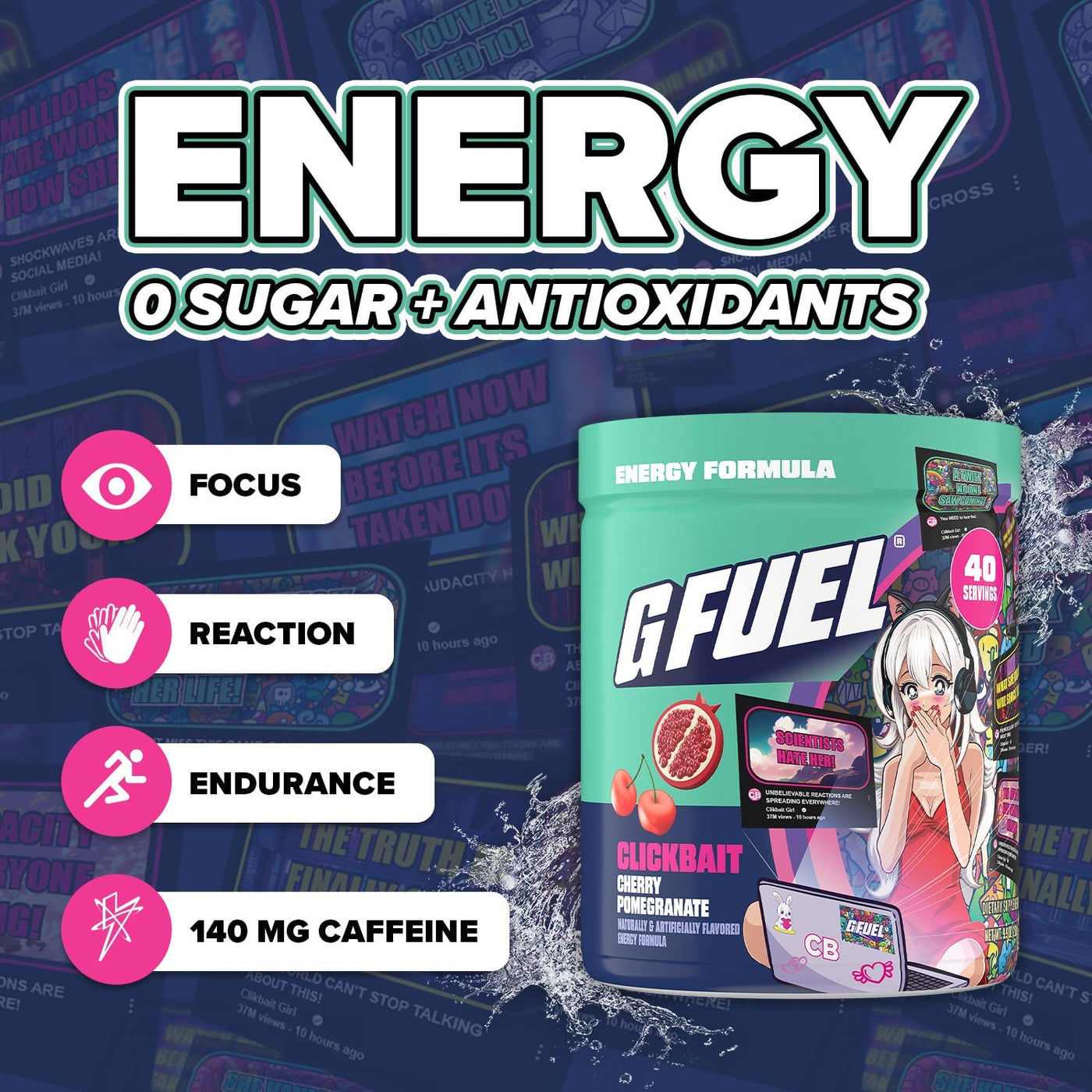 G FUEL | CLICKBAIT Reanimated Energy Formula