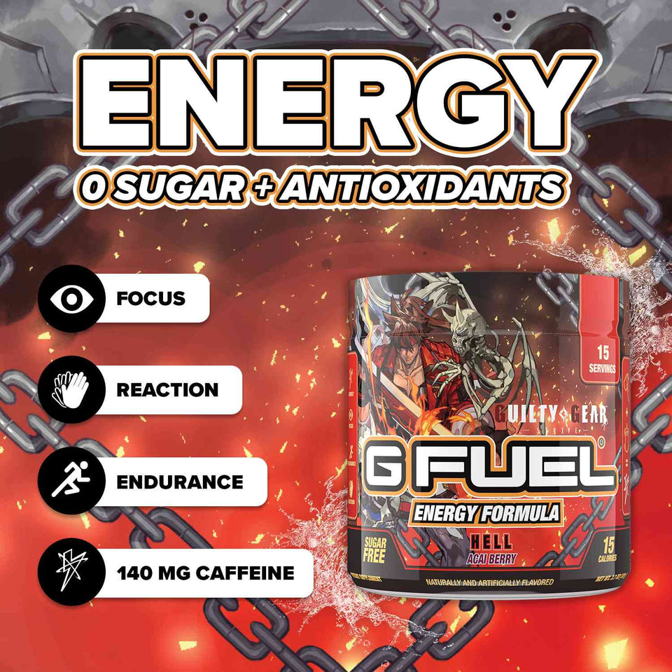 G FUEL x Guilty Gear | Hell Mini Energy Tub