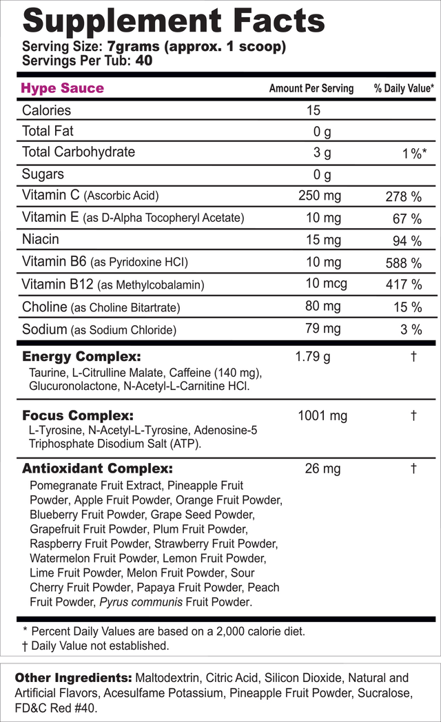 G FUEL | Hype Sauce Energy Tub | Raspberry Lemonade