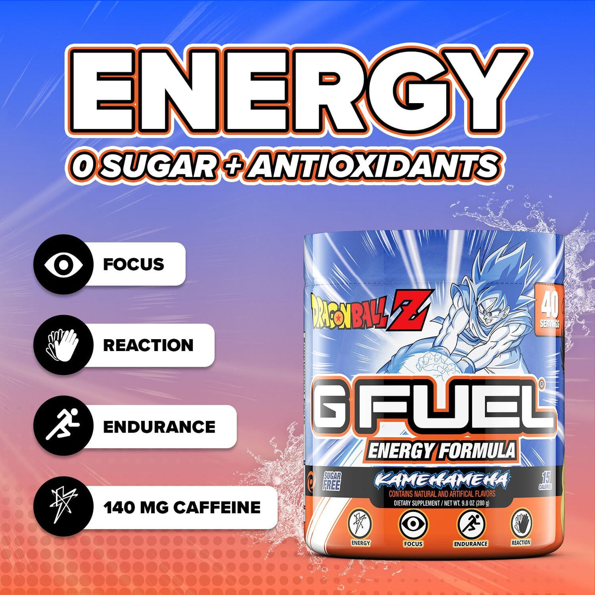 G FUEL x Dragon Ball Z | Kamehameha Energy Tub