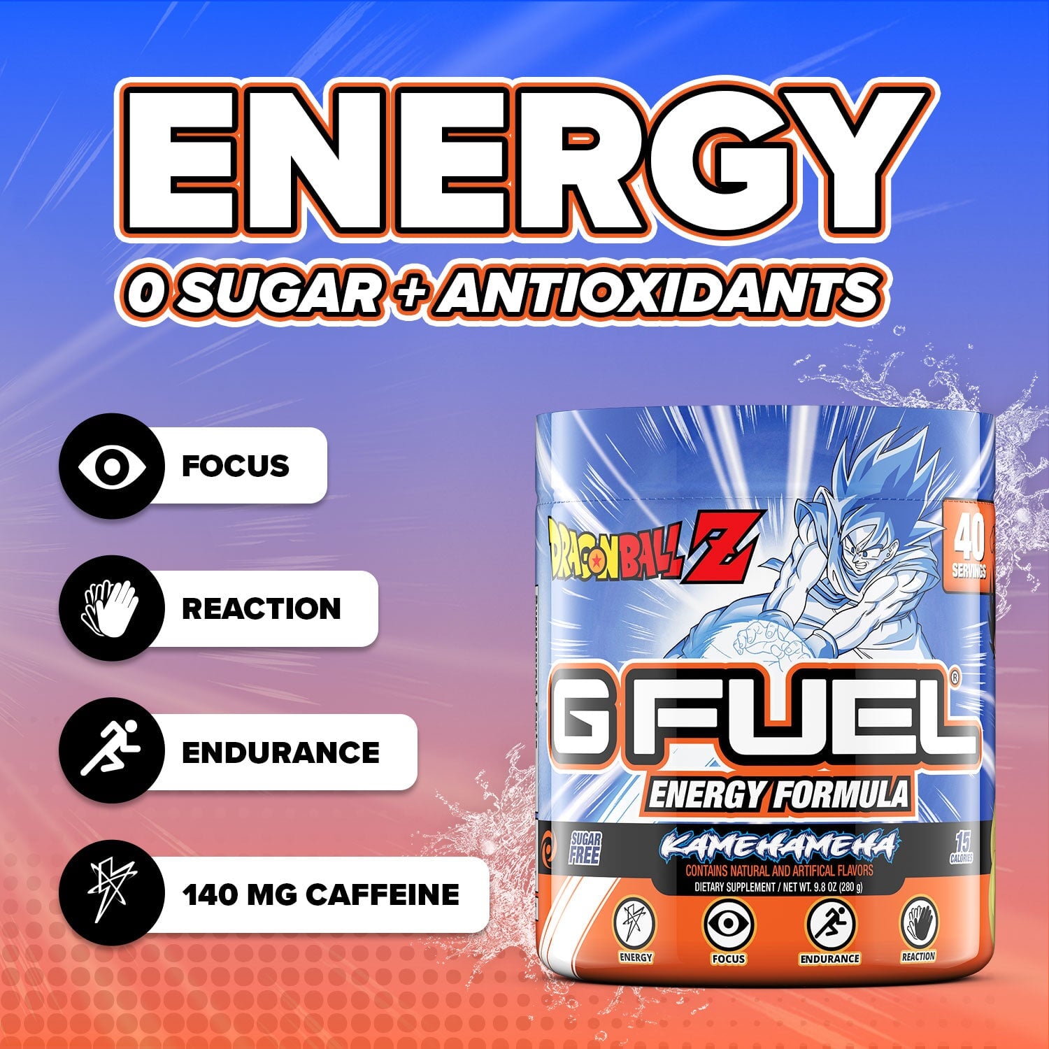 G FUEL x Dragon Ball Z | Kamehameha Energy Tub