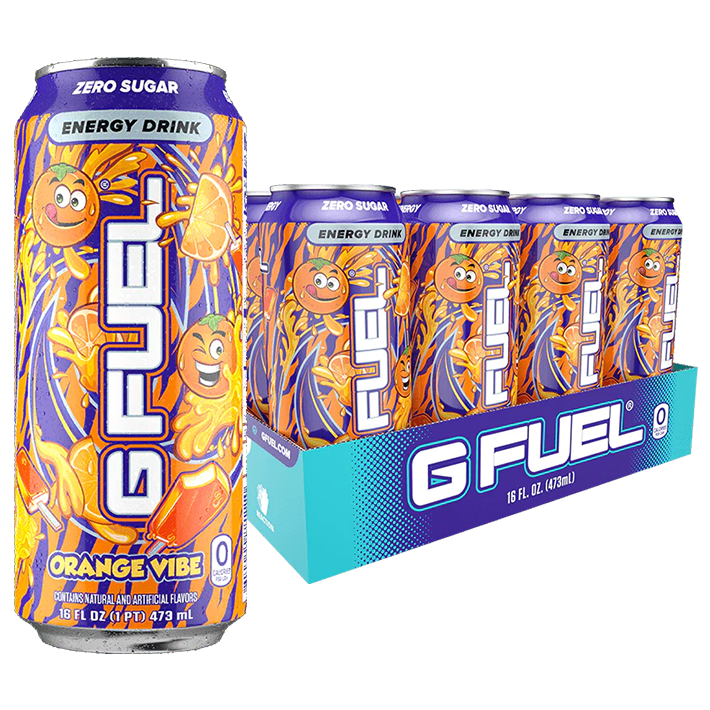 G FUEL | Orange Vibe Remastered | 16 oz Carbonated Energy Drink