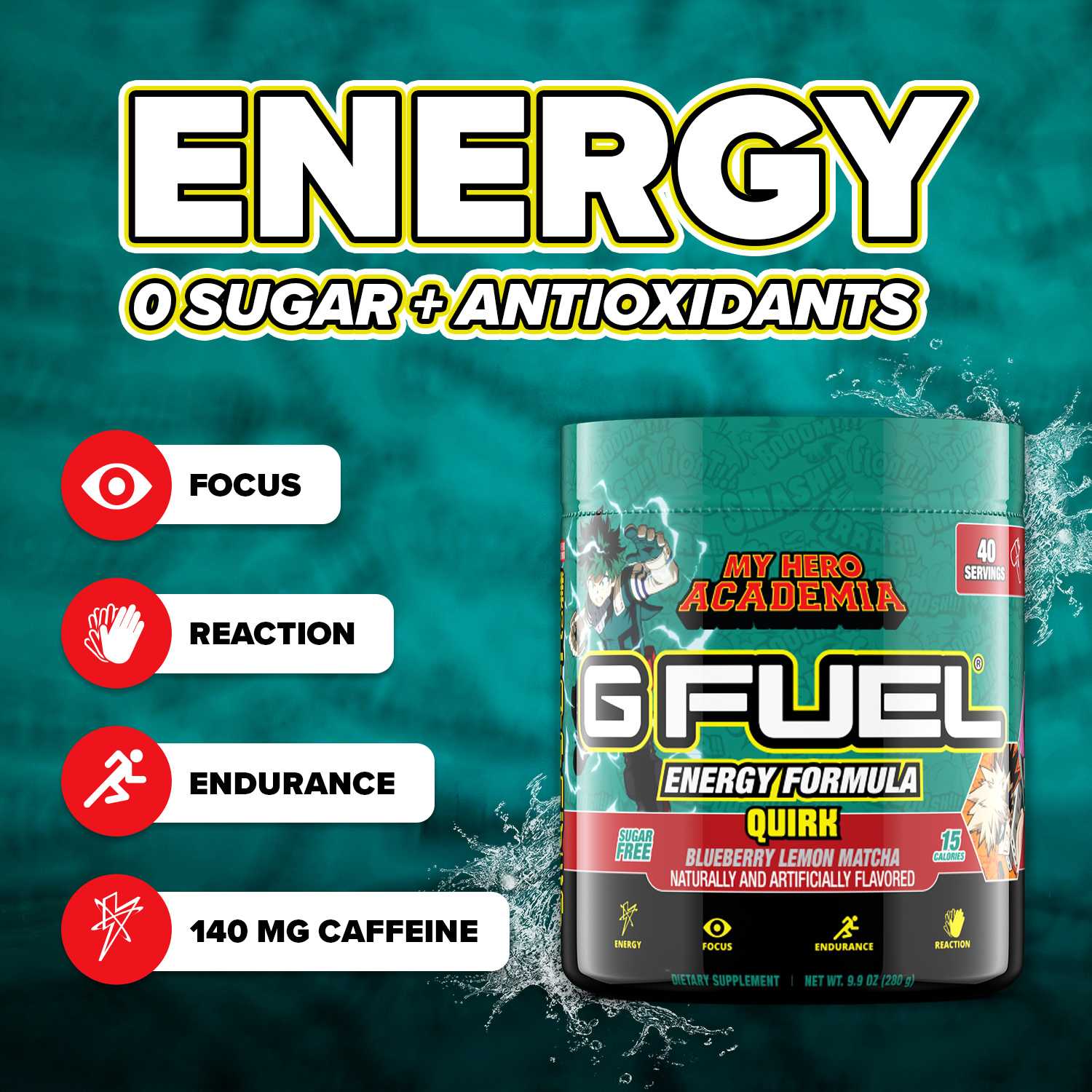 G FUEL x My Hero Academia | Quirk Energy Tub
