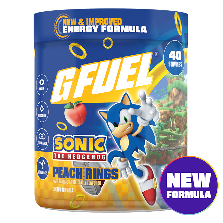 G FUEL x Sonic the Hedgehog | Peach Rings Tub Formula 2.0