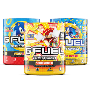 G FUEL Energy | Sonic Peach Rings, Sanic's Chili Dogs & Party Punch